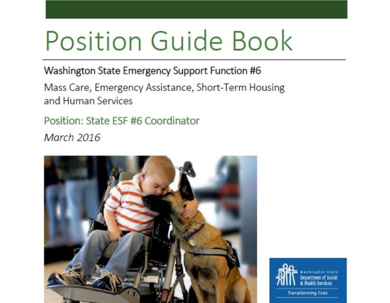 State ESF #6 Coordinator Position Guide Book - National Mass Care Strategy