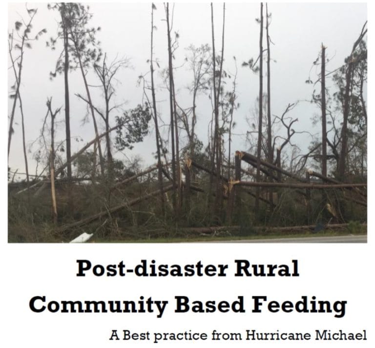 Post-disaster Rural Community Based Feeding - National Mass Care Strategy
